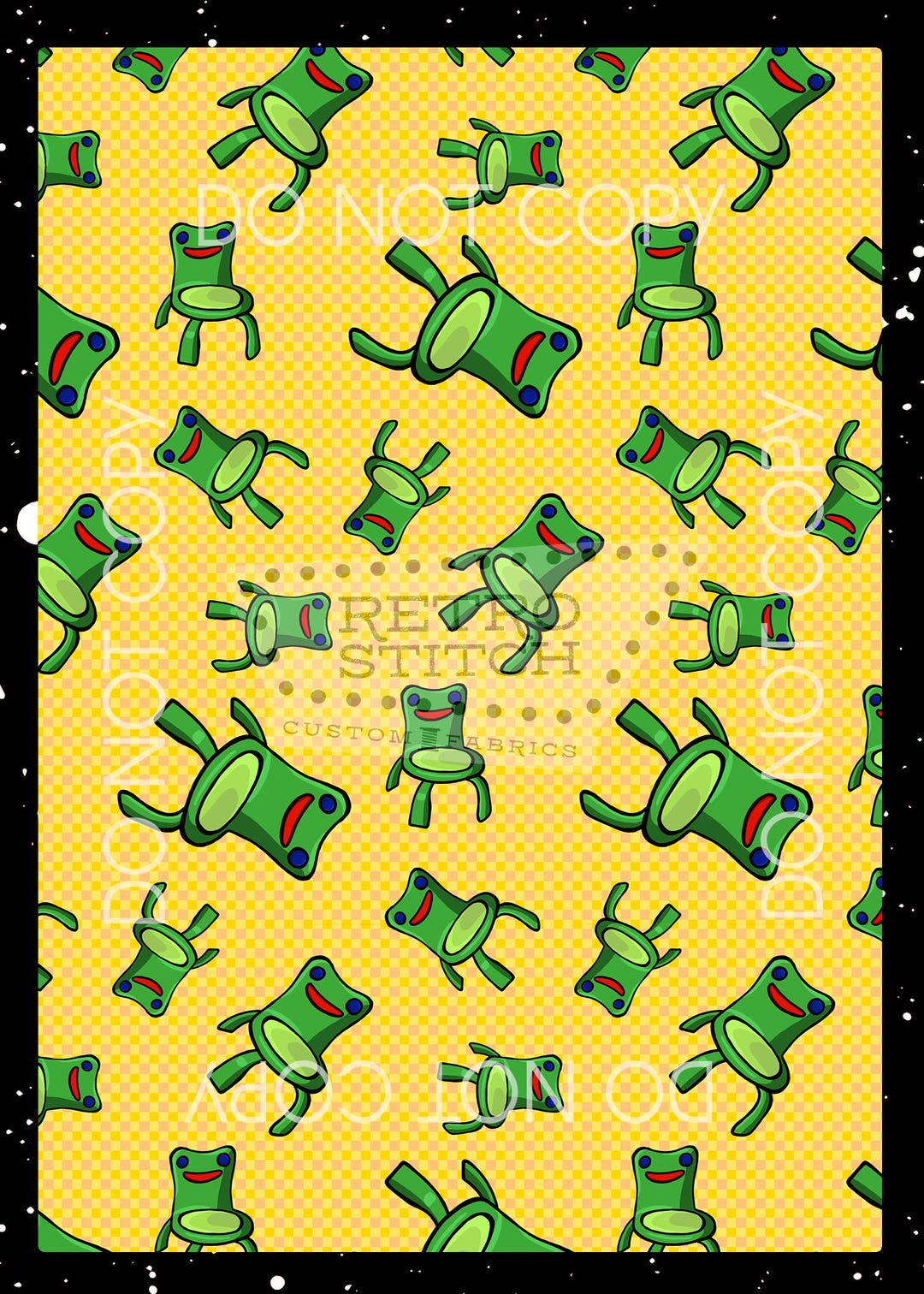 Frog Chair - Seamless Print | Cute Cottagecore Fabric Design | Cozy ...