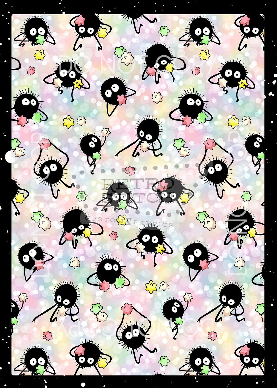 Sprites - Rainbow Bokeh – Digital Seamless Print for Fabric, Crafts, or ...