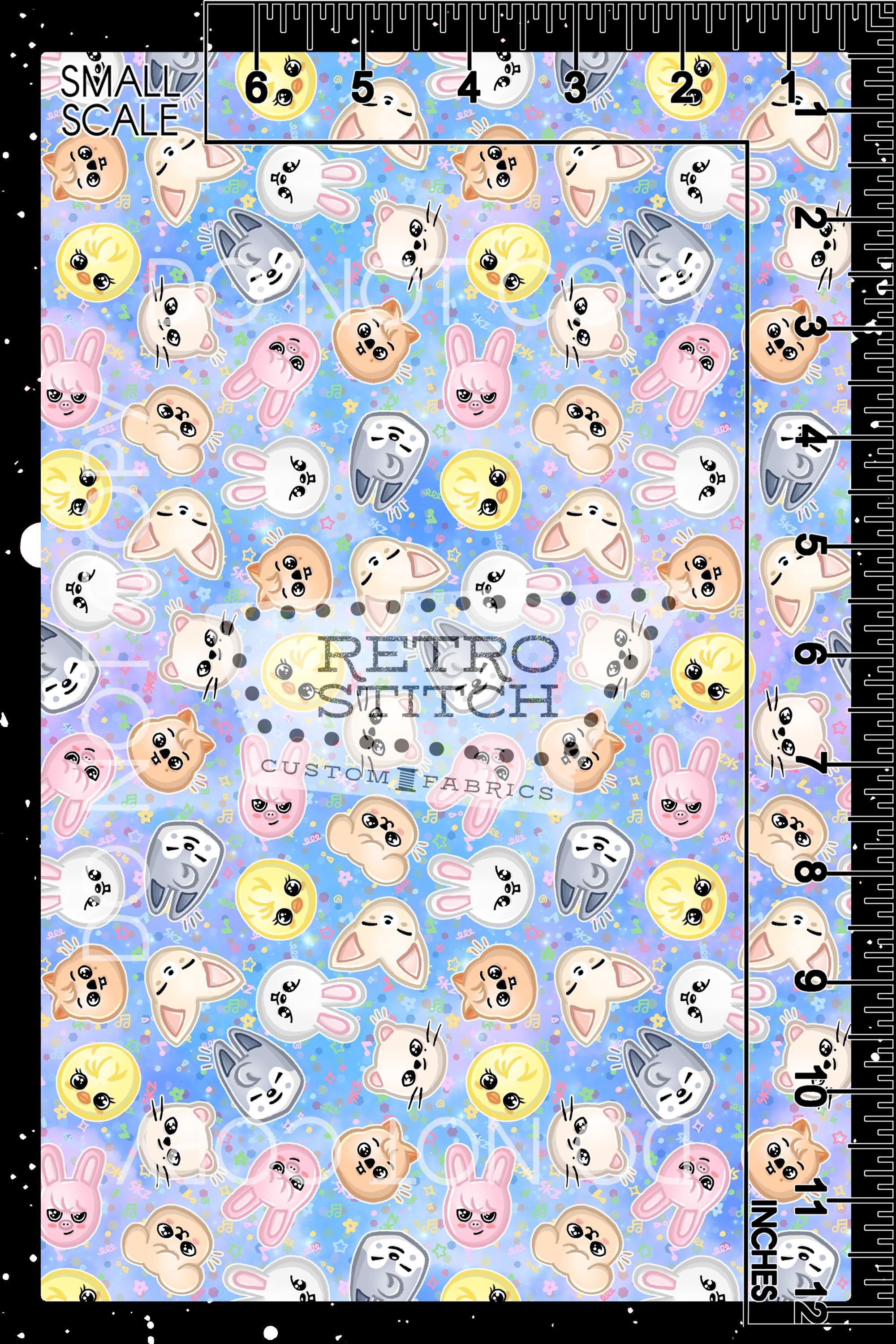 Cute K-pop Idol Mascots Pattern – Seamless Animal Design (digital ...