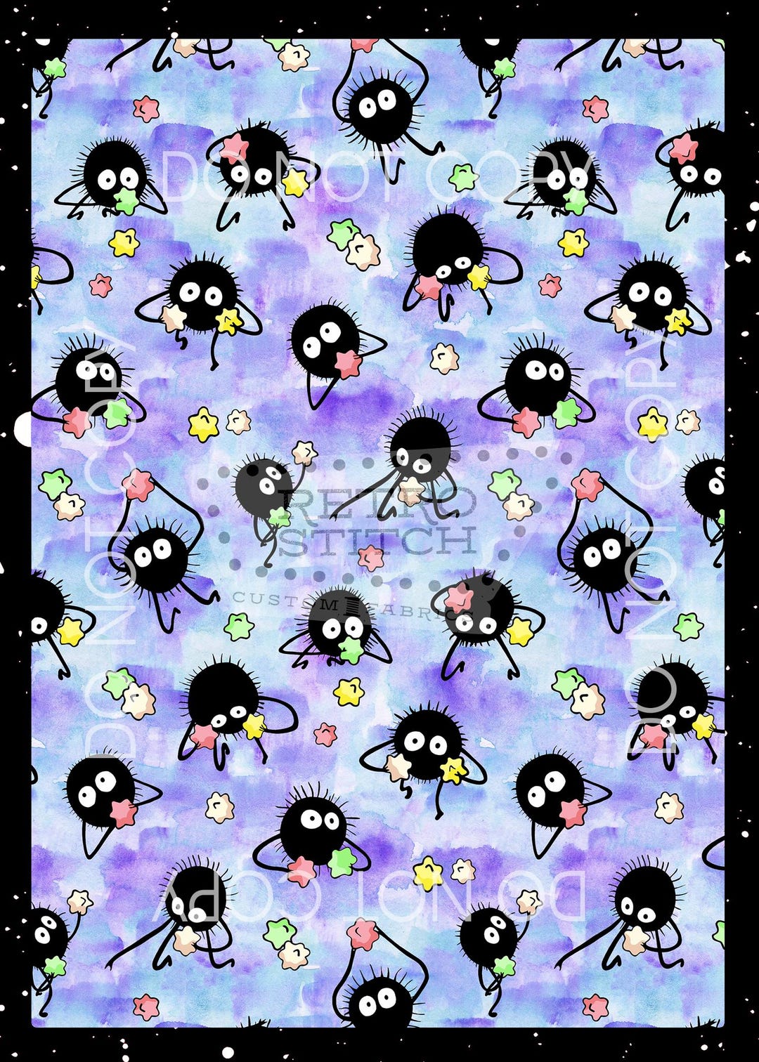 Sprites - Blue and Purple Watercolor – Digital Seamless Print for ...