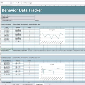 Editable Behavior Tracking Spreadsheet for ABA, IEP, Special Ed, & FBA ...
