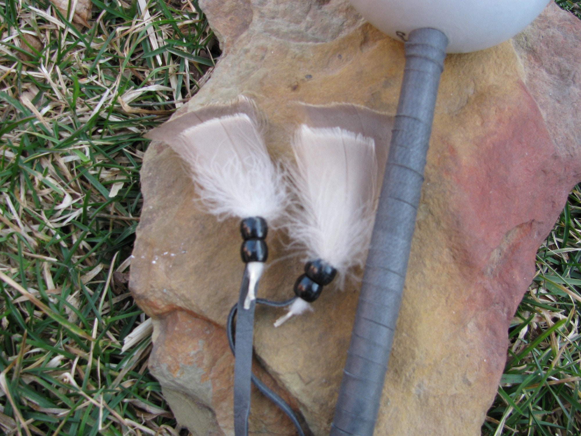 Crow Raven Rattle, Gourd Shaker Rattle, Spiral Symbol, Ceremonial ...