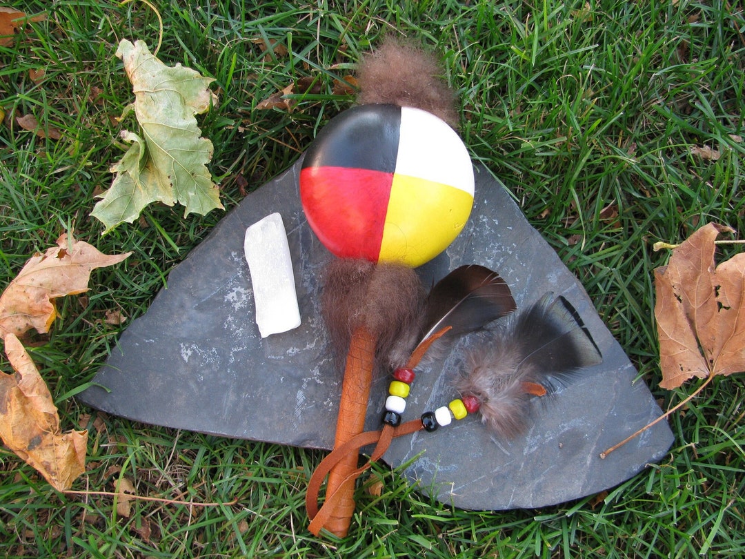 Medicine Wheel Rattle Gourd Shaker Ceremonial Rattles - Etsy