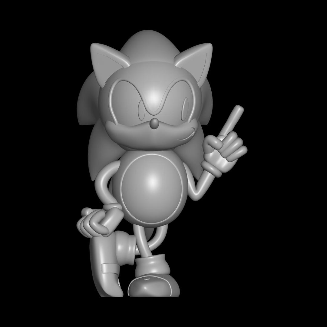 Super Sonic STL File: 3D Printing Model - Etsy Israel