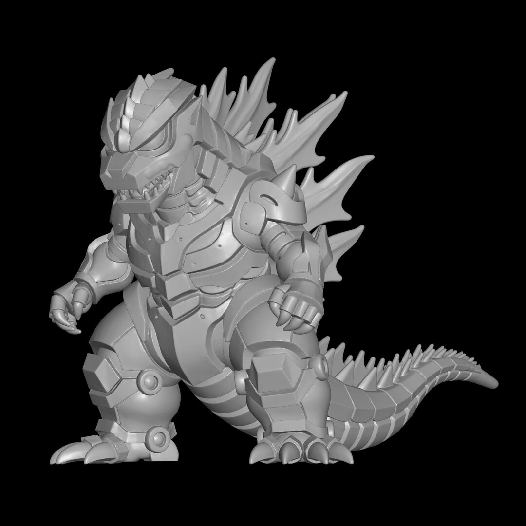 Stylized Mechagodzilla STL File: 3D Printing Model for Dnd & Cosplay ...