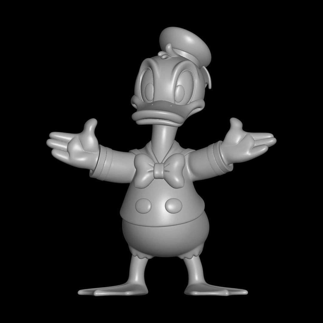 Donald Duck Figure STL File: 3D Printing Model, Dnd & Cosplay - Etsy UK