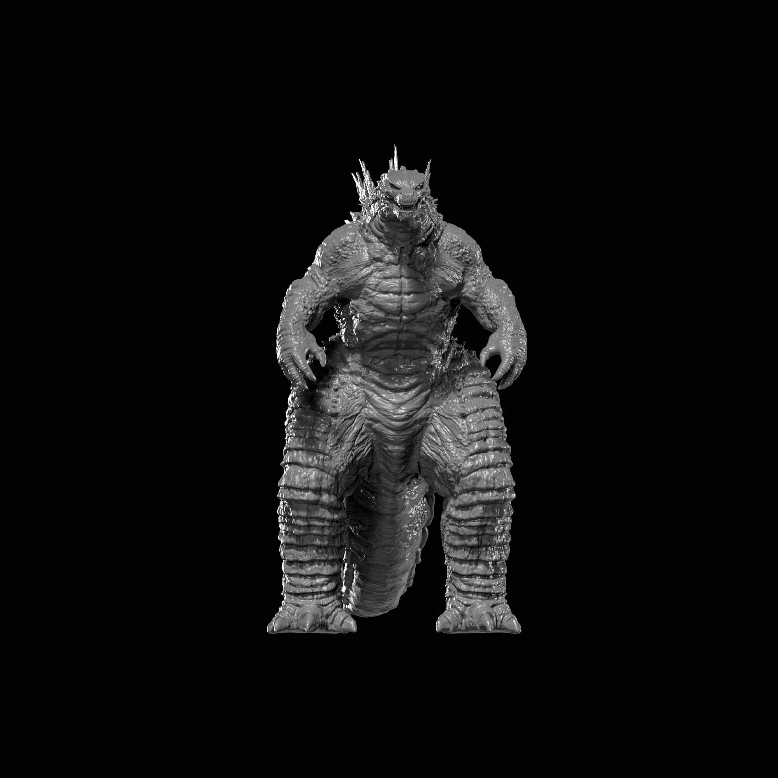 Godzilla STL File for 3D Printing - Etsy