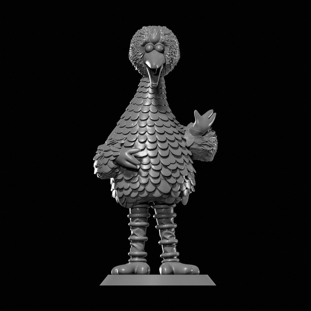Big Bird From Sesame Street STL File for 3D Printing | the Muppets Show ...
