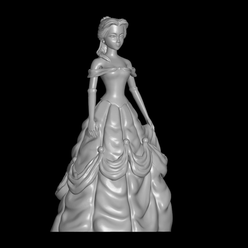 Disney Princess Belle Figure, STL File for 3D Printing - Etsy