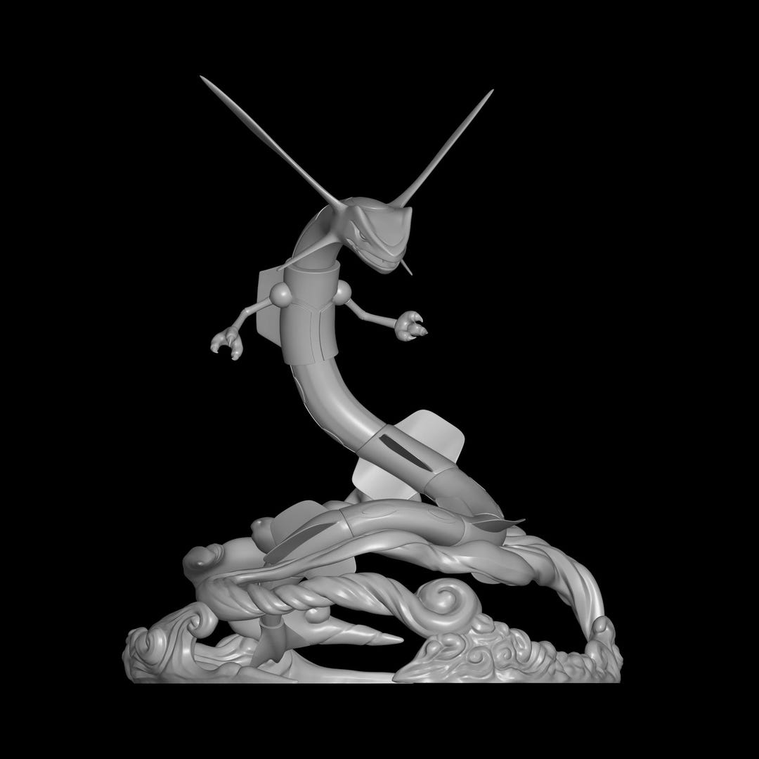 Rayquaza Pokémon STL File | 3D Printing Model, Dnd & Cosplay (digital ...