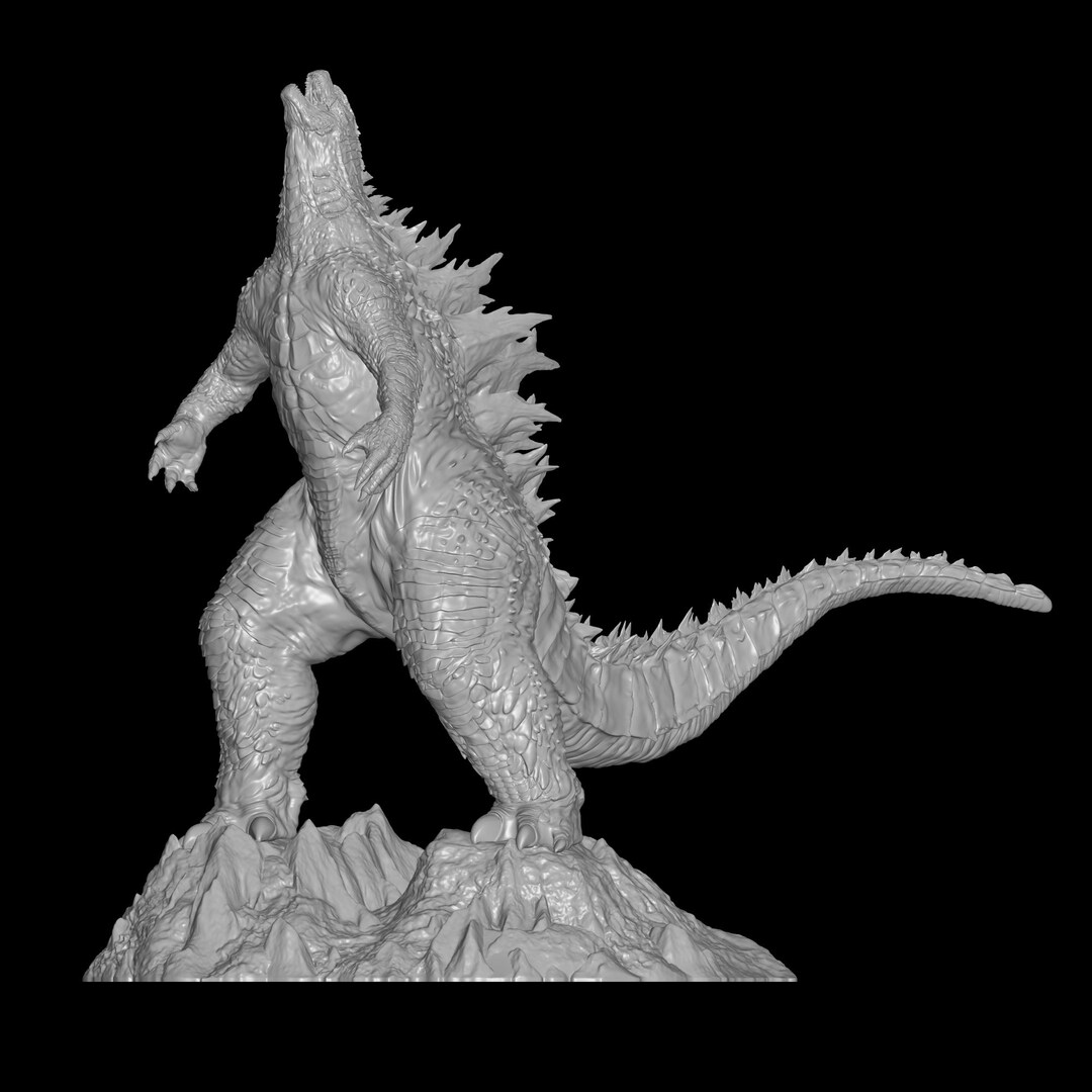 Godzilla Statue STL File: 3D Printing Model for Dnd & Cosplay - Etsy UK
