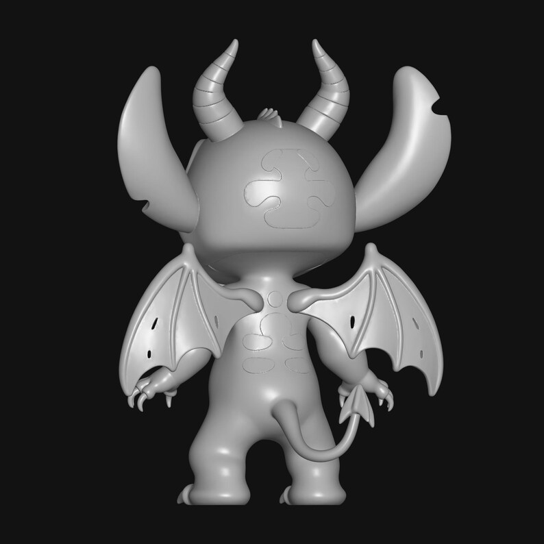Demon Stitch Figure STL File | 3D Printing, Dnd & Cosplay Models ...