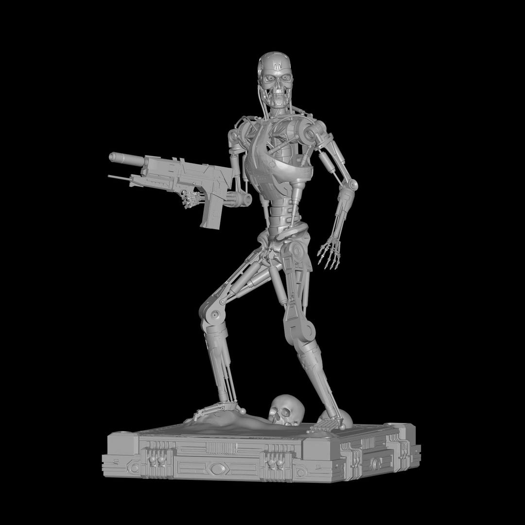 T-800 Endoskeleton STL File: Terminator Movie 3D Printing Model - Etsy