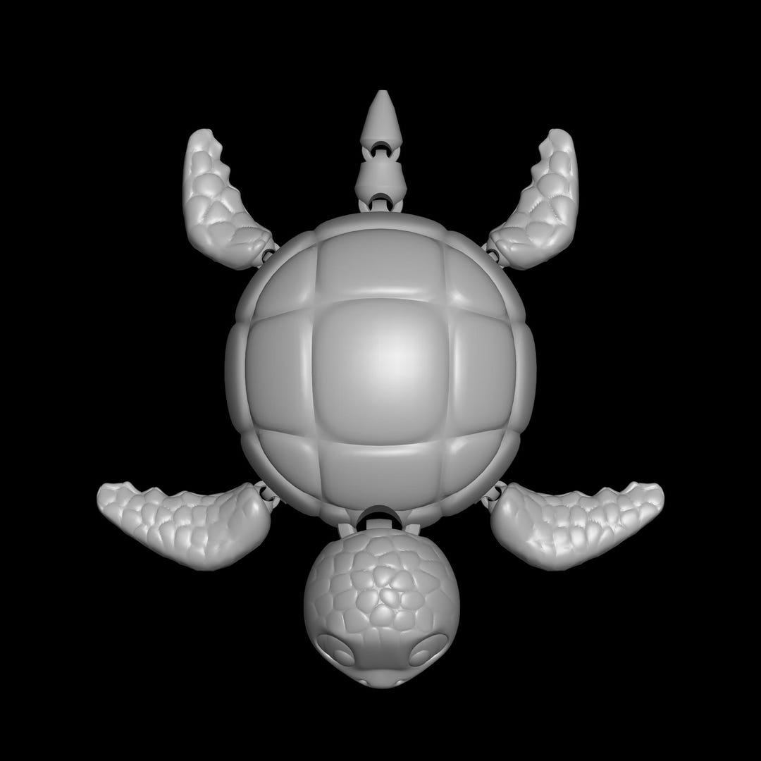 Flexi Turtle 3D Printing Model STL File: Articulating Animal Pet - Etsy