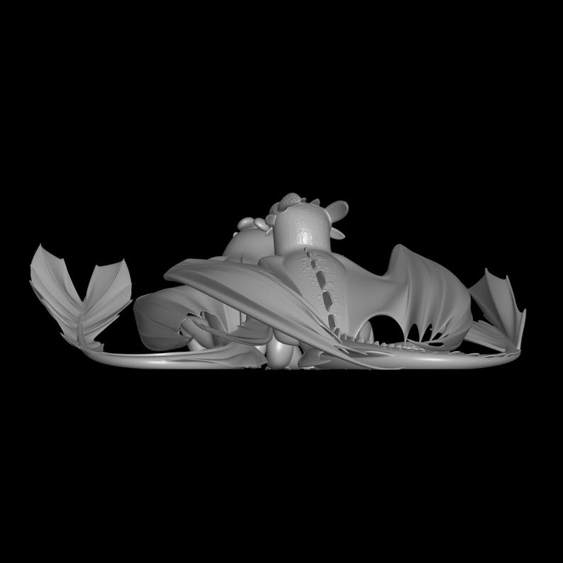 Toothless & Light Fury Dragon STL File: 3D Printing Model - Etsy