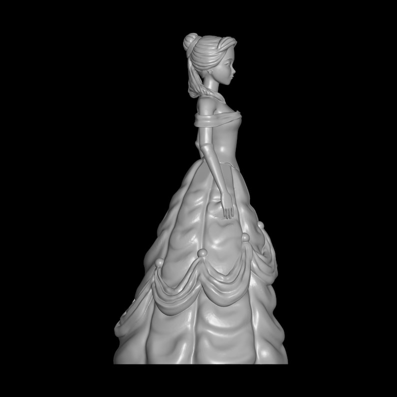 Disney Princess Belle Figure, STL File for 3D Printing - Etsy