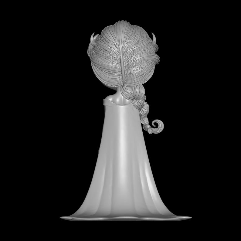 Cute Elsa Frozen Model, STL File for 3D Printing - Etsy