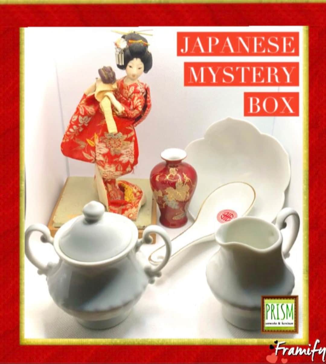Japanese Vintage Mystery Box Gift Box With Vintage & Antique Asian ...