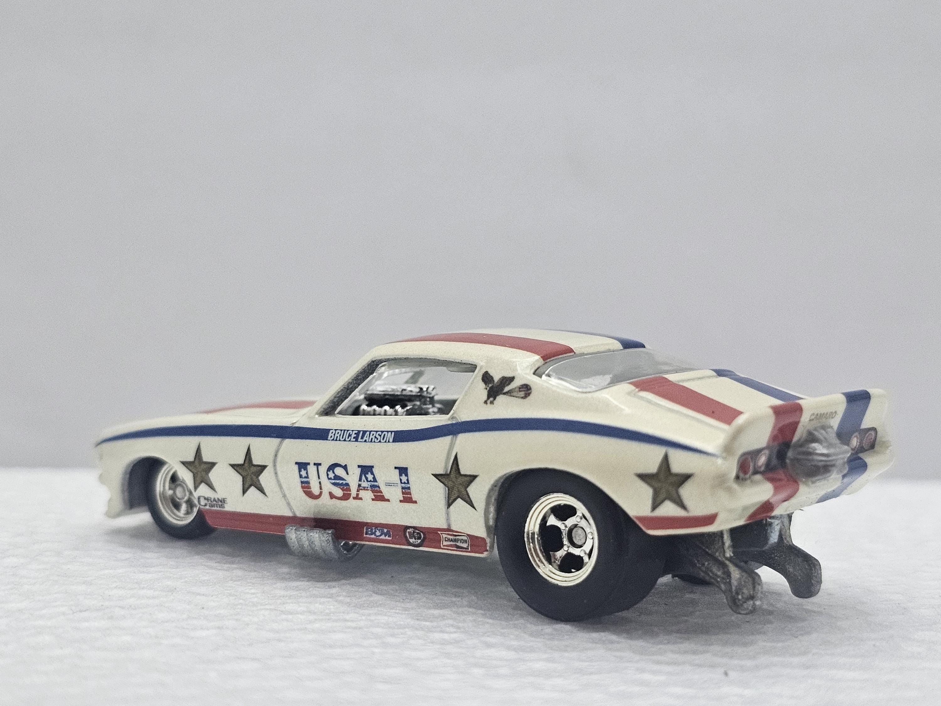 2010 Hot Wheels Drag Strip Demons Bruce Larson USA-1 70 Camaro Funny ...