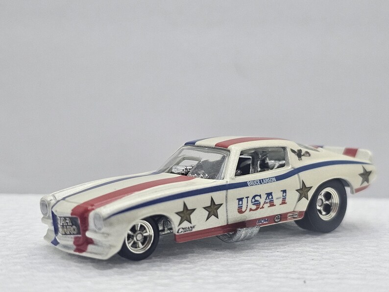 2010 Hot Wheels Drag Strip Demons Bruce Larson USA-1 70 Camaro Funny ...