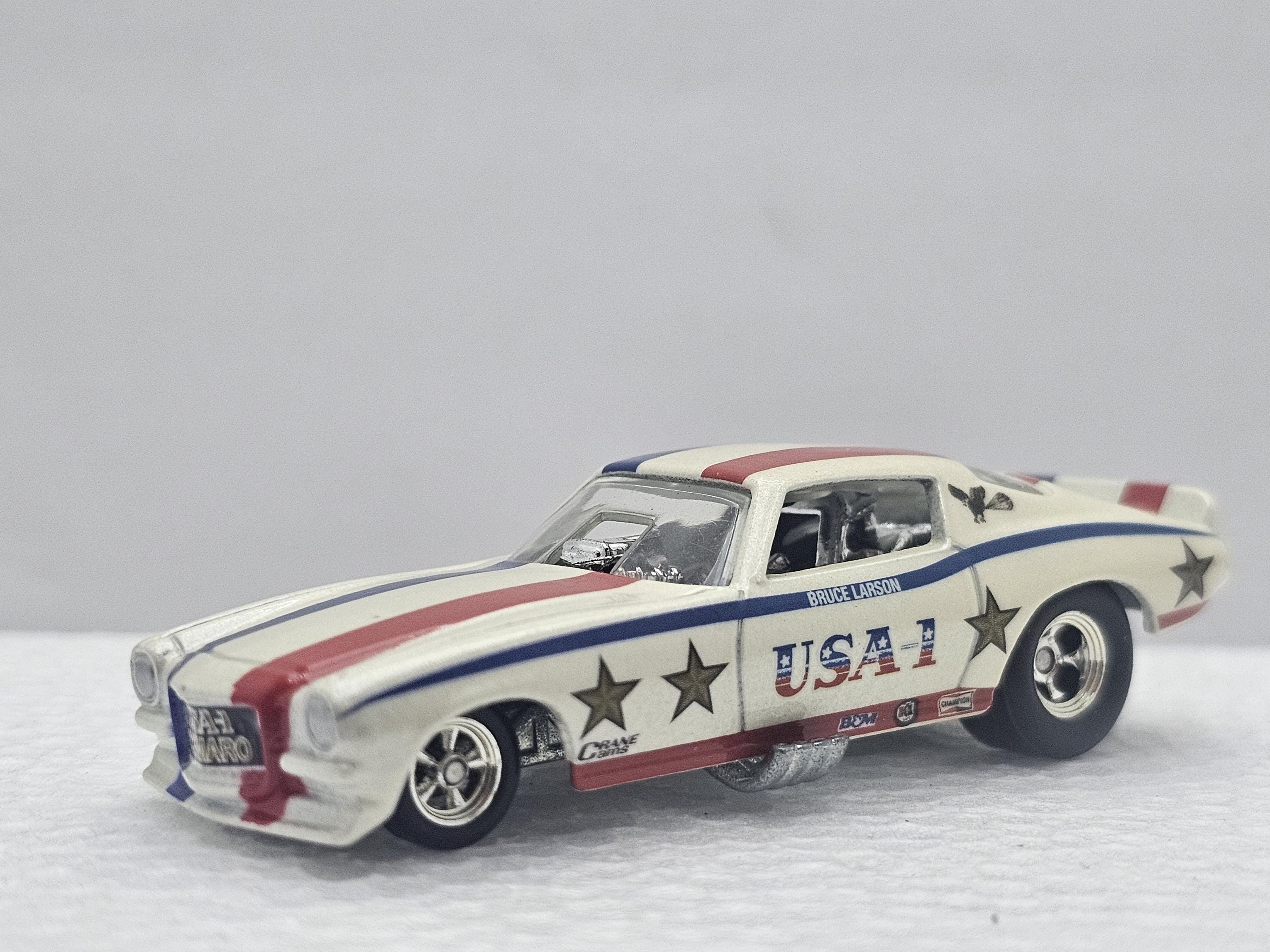 2010 Hot Wheels Drag Strip Demons Bruce Larson USA-1 70 Camaro Funny ...
