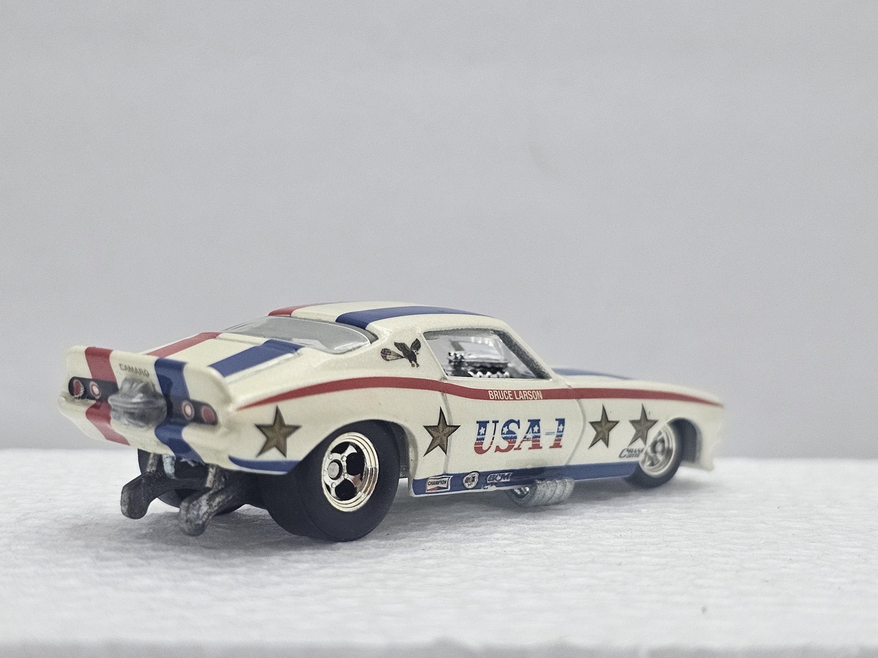 2010 Hot Wheels Drag Strip Demons Bruce Larson USA-1 70 Camaro Funny ...