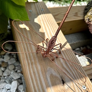 Handmade Copper Wire Dragonfly Sculpture - Medium Size - Etsy