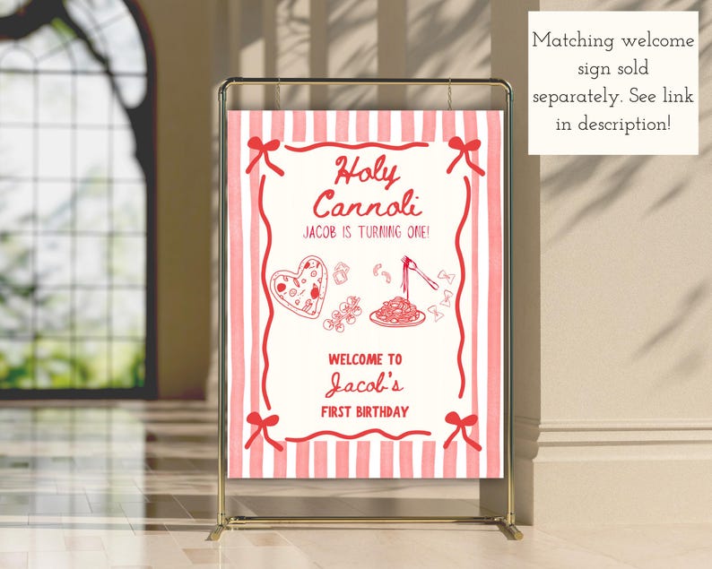 Holy Cannoli Birthday Invitation | Gender Neutral Italian Birthday ...