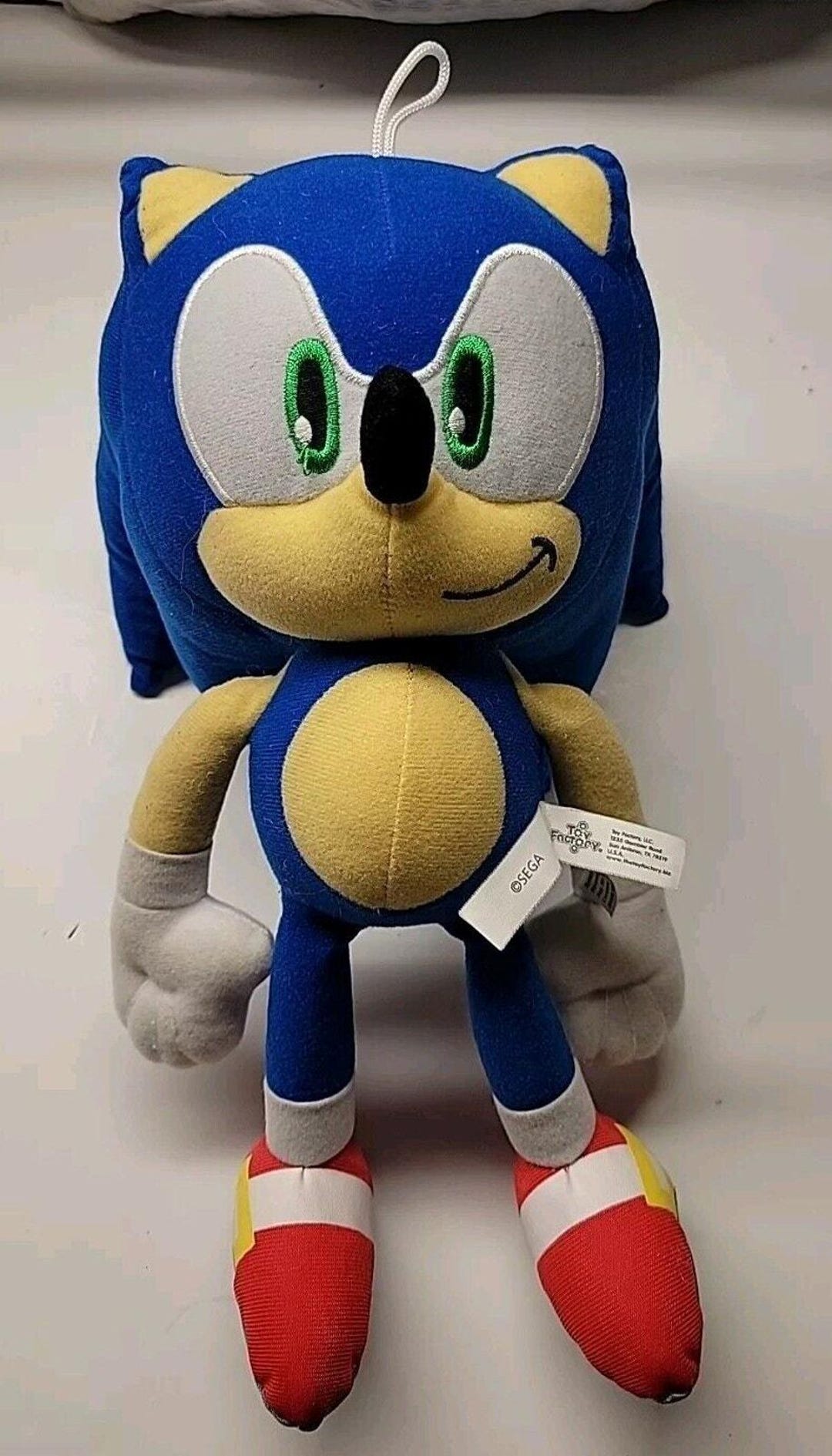 Rare Sonic the Hedgehog Plush Stuffed Animal 12" Authentic SEGA Toy ...