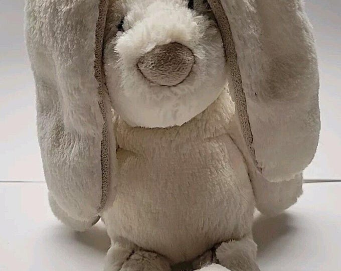 Jellycat RETIRED Piper Bunny Plush Stuffed Animal Medium 8” Cream White ...