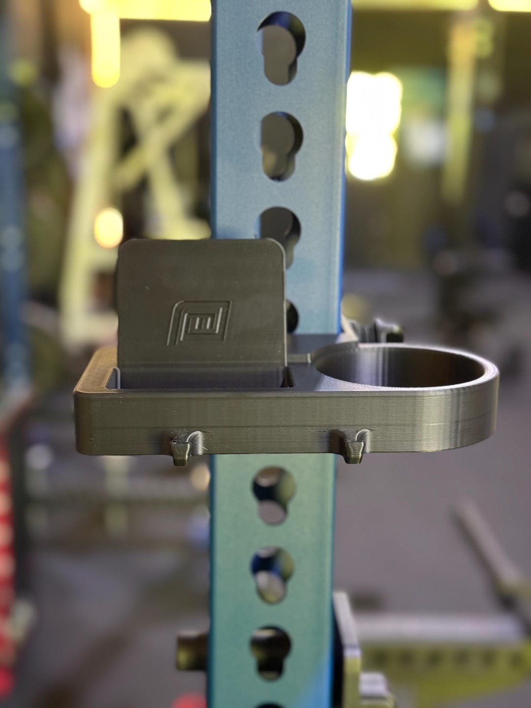 Perry Perch Clamp- 3d Printed Gym Rack Organizer | Phone & Bottle ...
