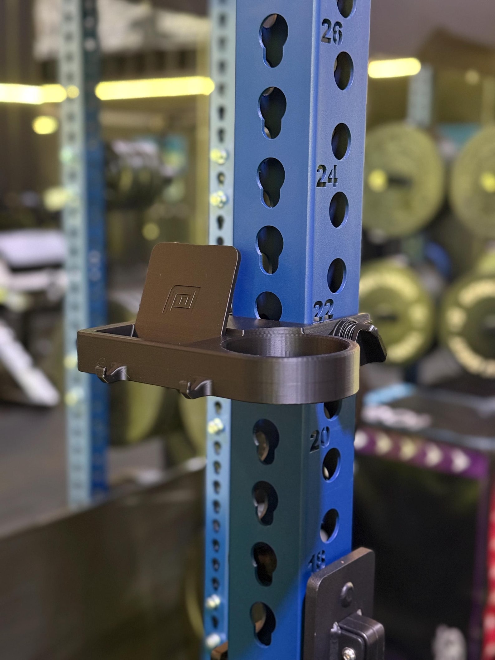 Perry Perch Clamp- 3d Printed Gym Rack Organizer | Phone & Bottle ...