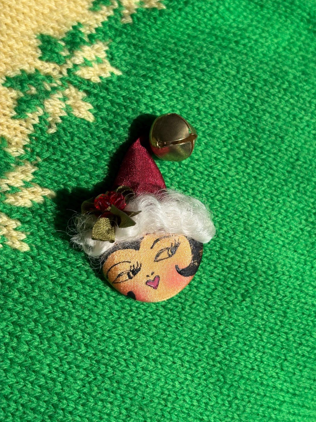 Handmade Christmas Silk Flapper Button Reproduction - Etsy