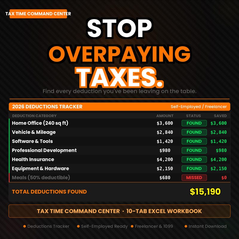 2026 Tax Organizer - Etsy
