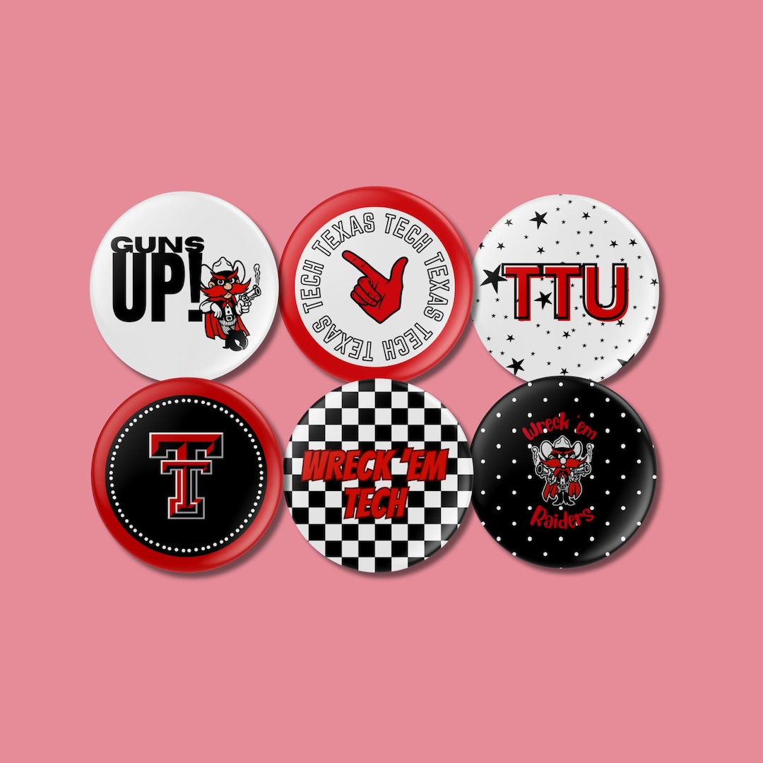 Texas Tech University Buttons (pack of 3) - Etsy