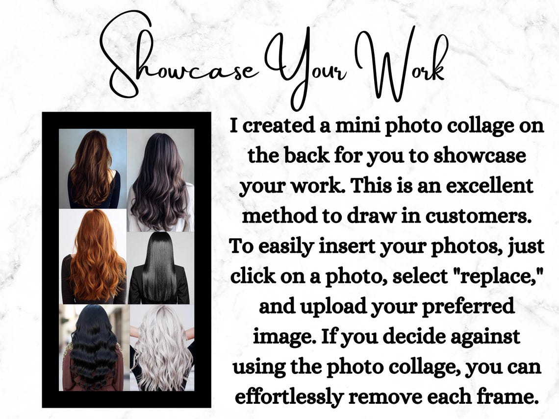 Goth Hair Stylist Business Card Template: Shears Design (instant ...