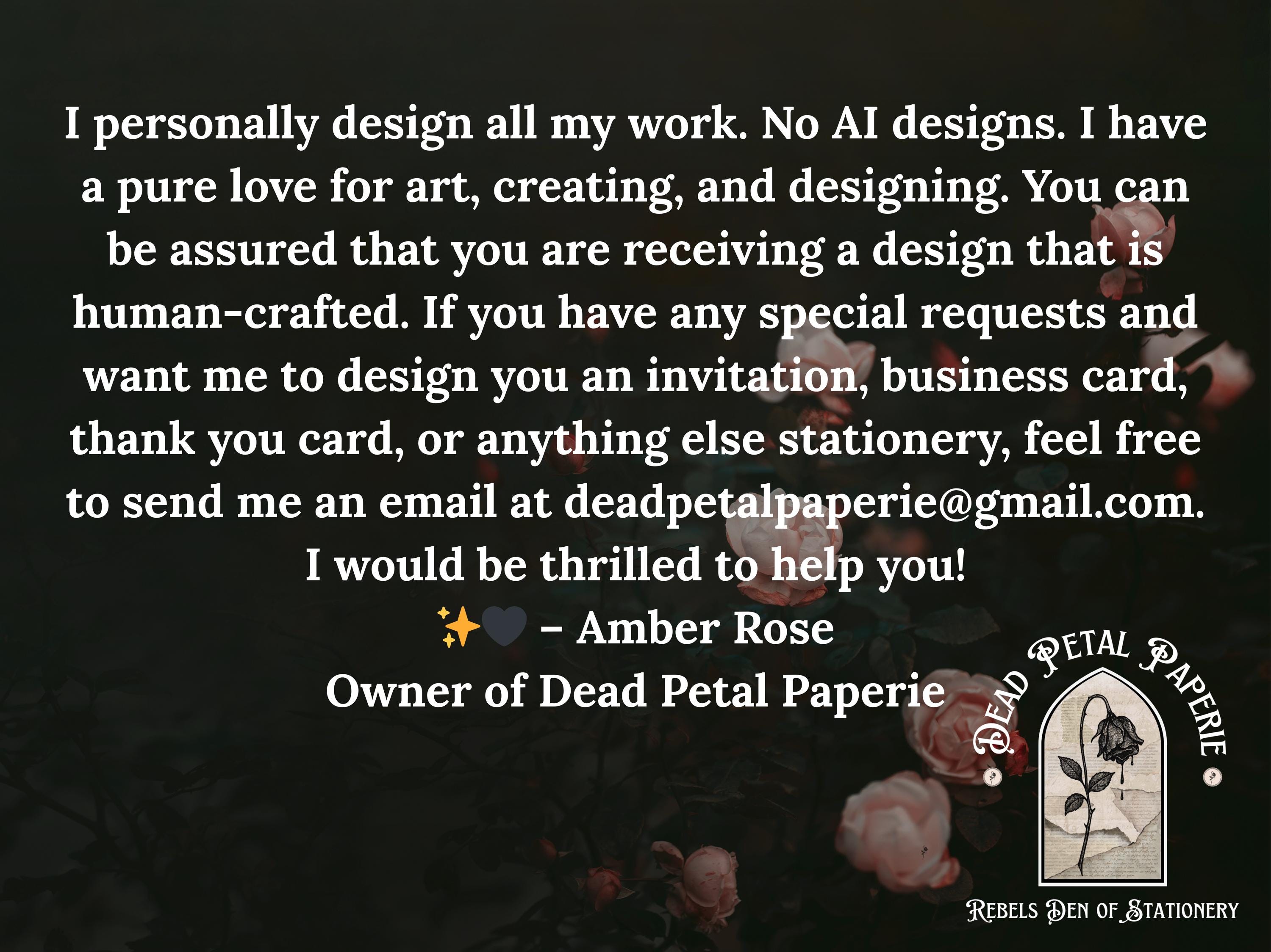 Goth Spooky Business Card Template | Editable Canva Design | Instant ...