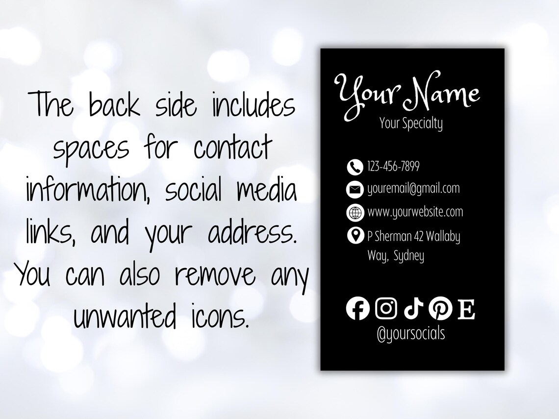Goth Bakery Business Card Template | Purple Dripping Frosting & Bat ...