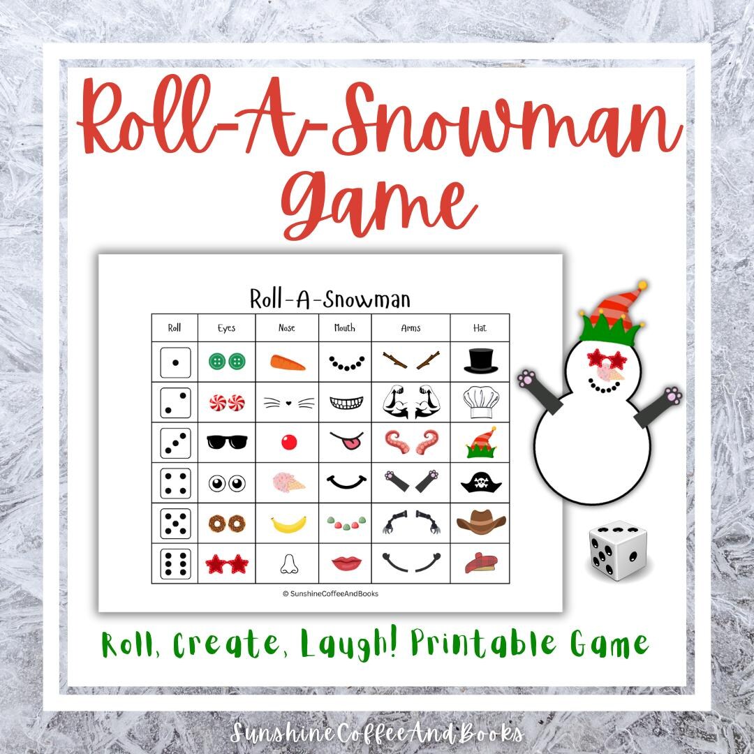 Roll-a-snowman Printable Game | Winter Activity for Kids | Instant PDF ...