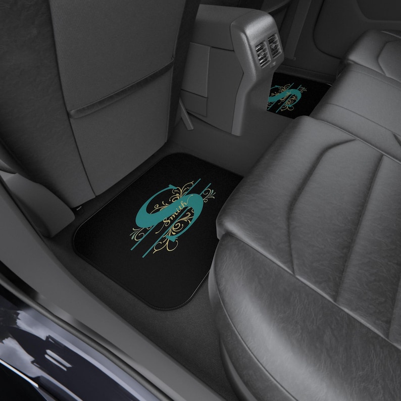 Custom Monogram Car Floor Mats: Personalized Initial & Name Auto ...