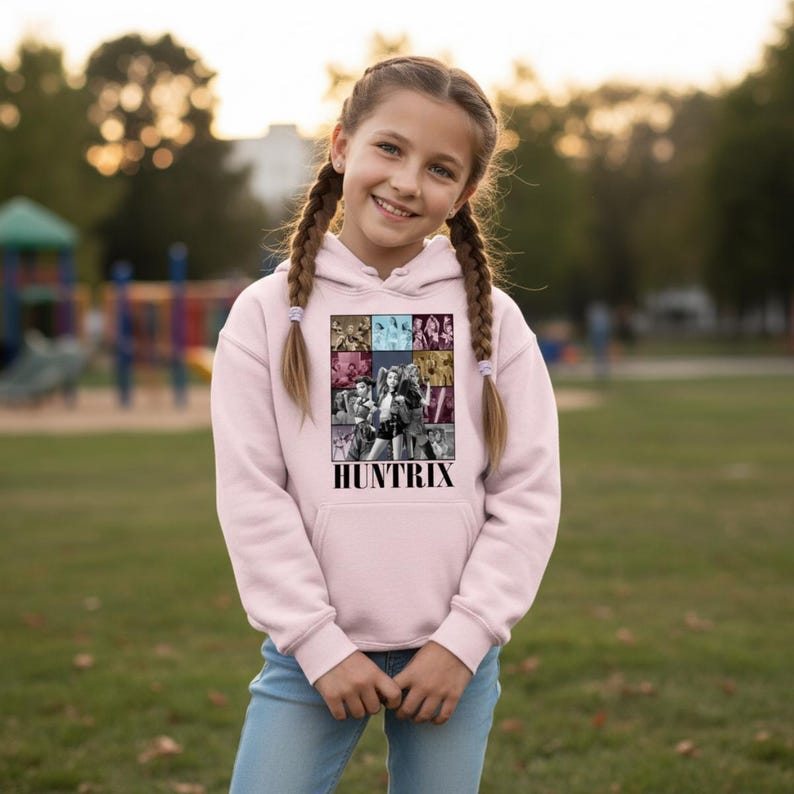 KPOP Demon Hunter Youth Hoodie | Huntrix Graphic Hoodie, KPOP Fan Gift ...