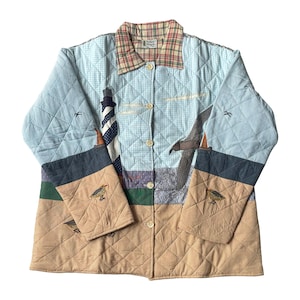 Lighthouse Reversible Quilted Cotton Jacket | Coastal Charm. Custom ...