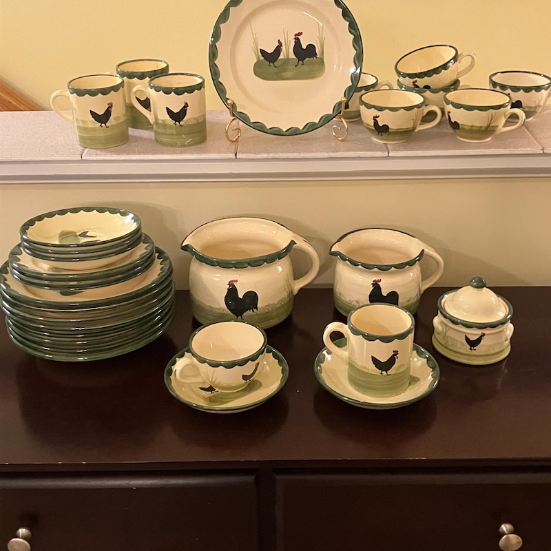 Gallos porcelana - Etsy México
