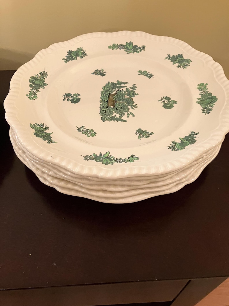 Spode Green Basket Vintage Dinnerware Pieces - Etsy