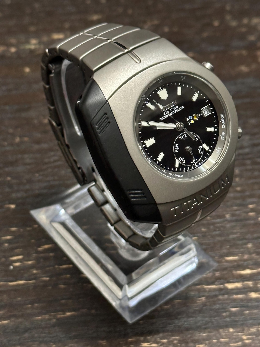 Citizen Eco-drive Radio Controlled Titanium Watch, Vintage 2000s, Left ...