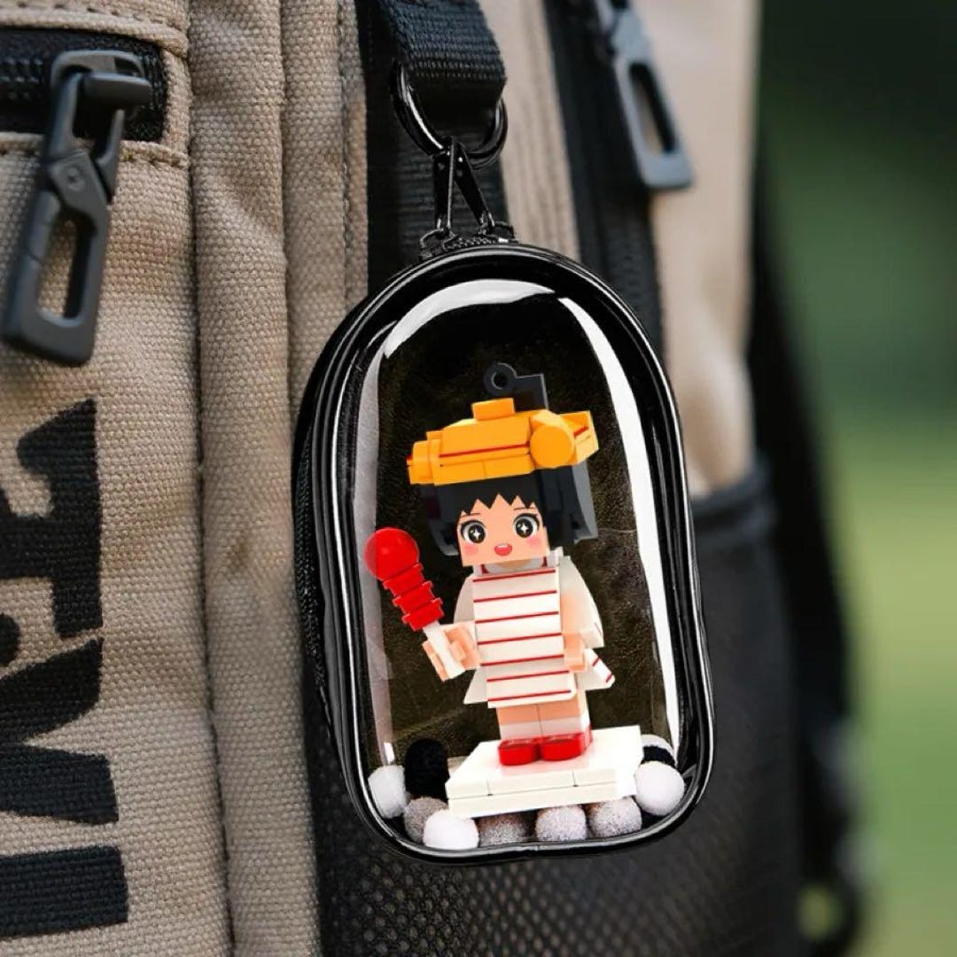 Mini Brick Figure Keychain - Etsy
