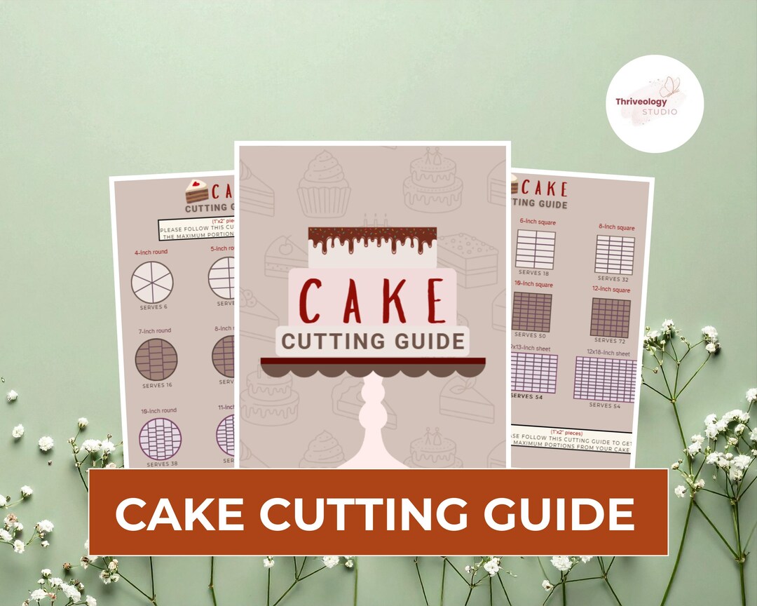Cake Serving Chart: Digital Cake Cutting Guide (multiple Shapes) - Etsy