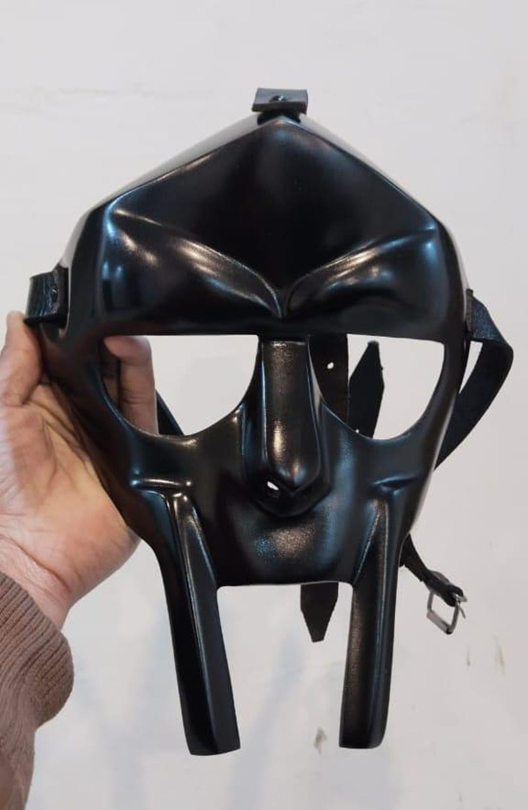 MF Doom Mask: Black Aluminum Gladiator Style Cosplay Mask - Etsy