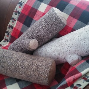 Log pillow - Etsy