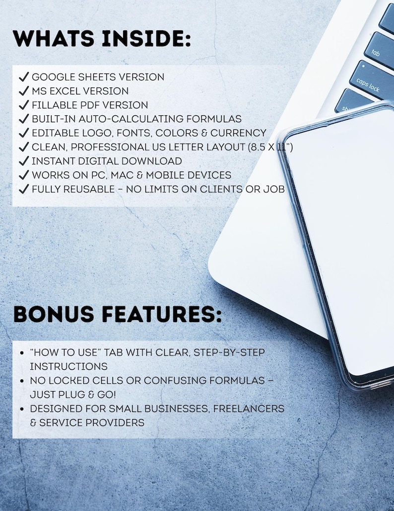 Mechanic Invoice Template | Client-ready Auto Repair Receipt | Google ...